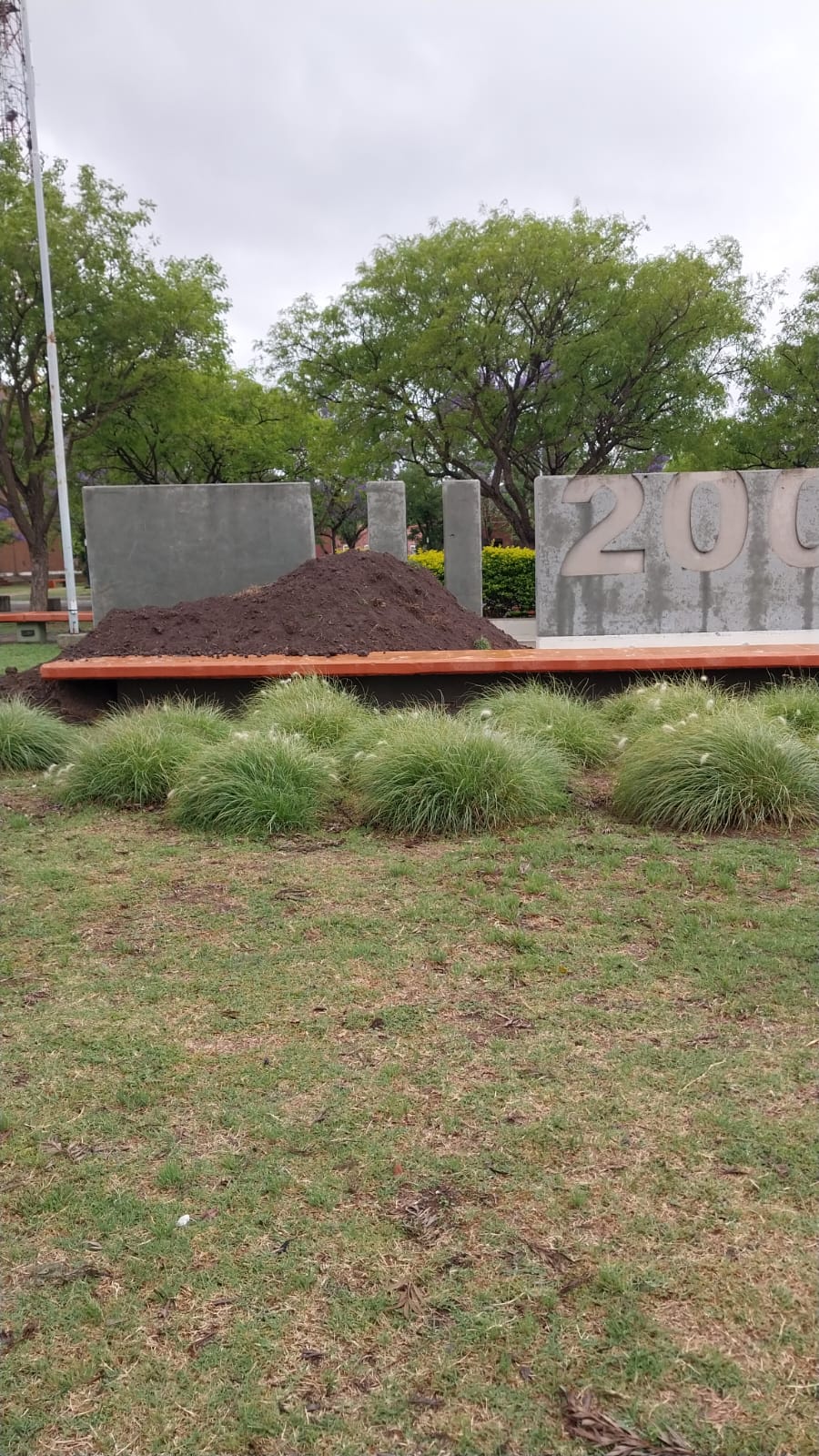 La fuente de agua de la Plazoleta se convierte por ahora en un cantero
